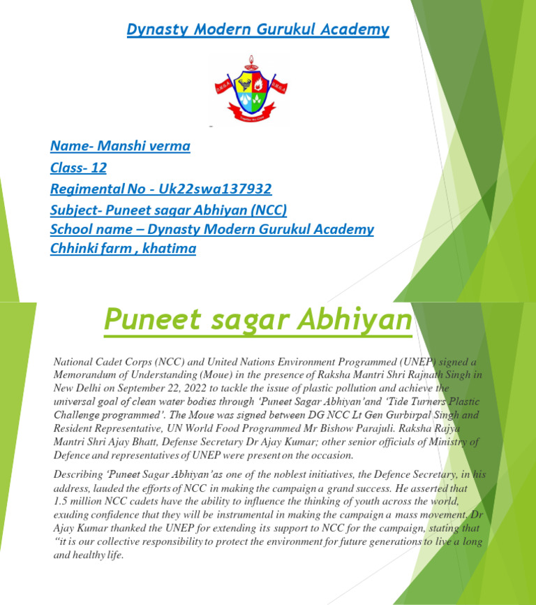 Manshi Verma (NCC) | PDF | Science & Mathematics