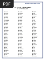 Banco de Palabras para Concurso de Ortografia. | PDF | Naturaleza