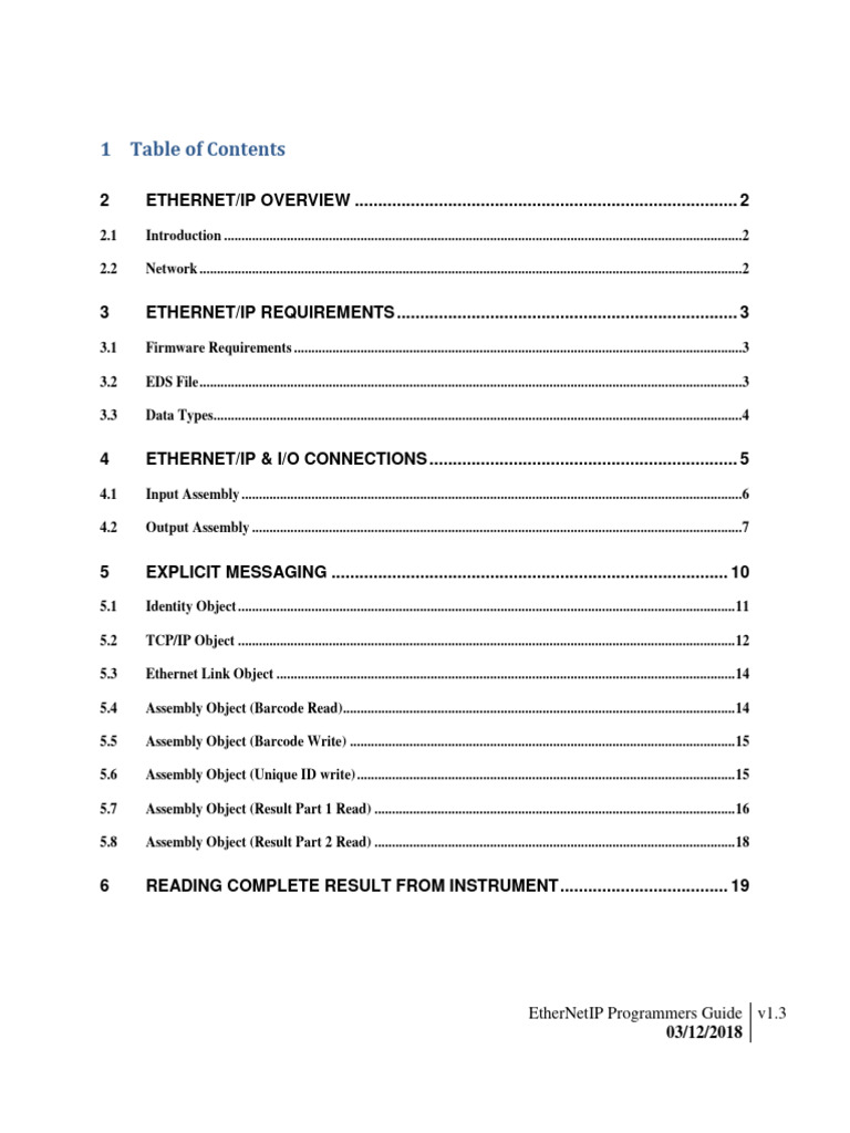 EtherNetIP Programmers Guide v1 - 3 | PDF EtherNetIP Programmers Guide v1 - 3 | PDF