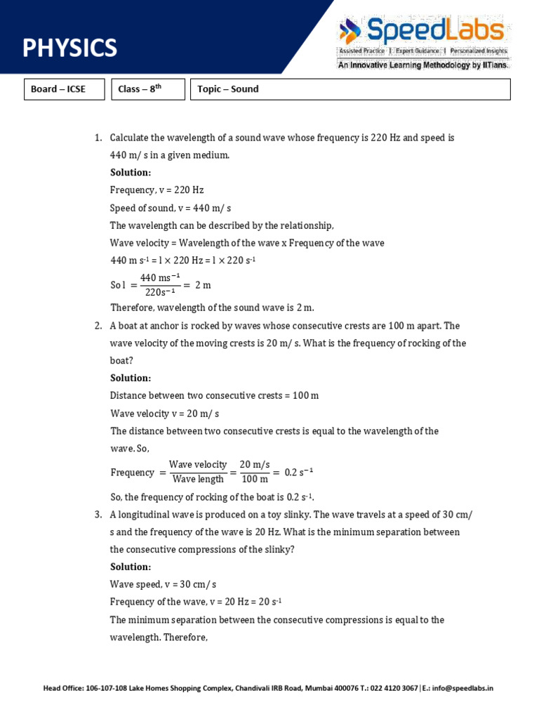Sound 1 | PDF | Science & Mathematics
