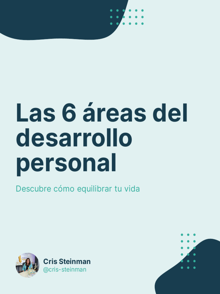 Las 6 Áreas Del Desarrollo Personal | PDF