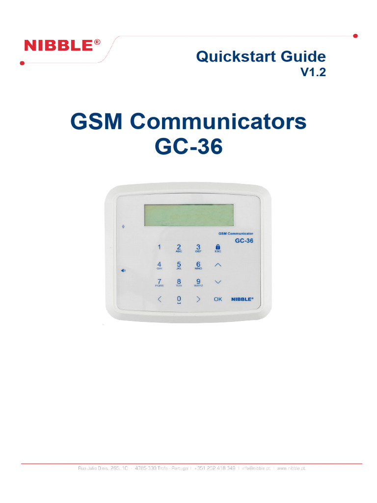 gc-36 Quickstartguide en v1 2 | PDF | Menu (Computing) | Legal Liability