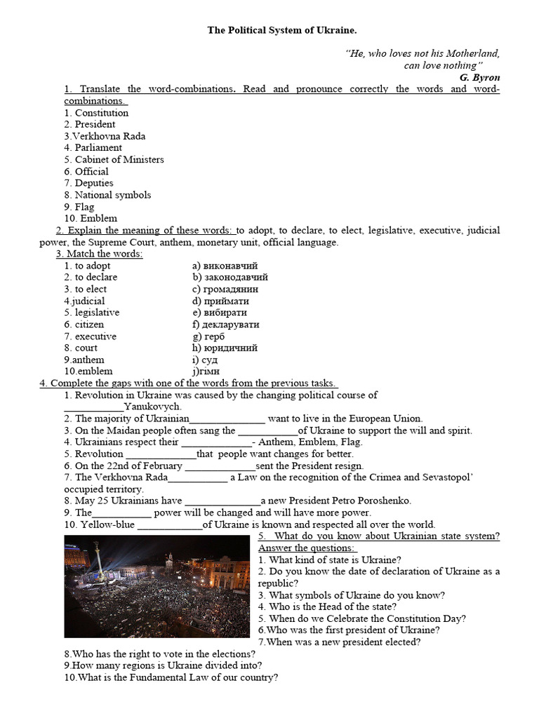 Overview of Ukraine's Political System | PDF | Ukraine | Public Law