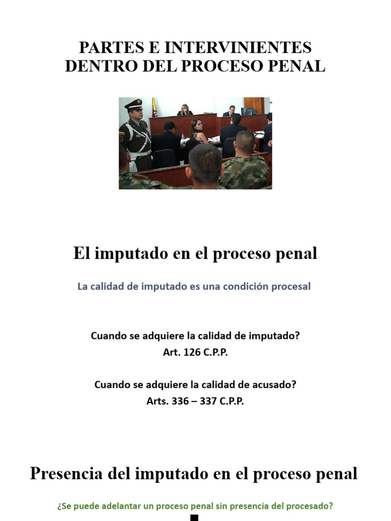 Partes e Intervinientes | PDF