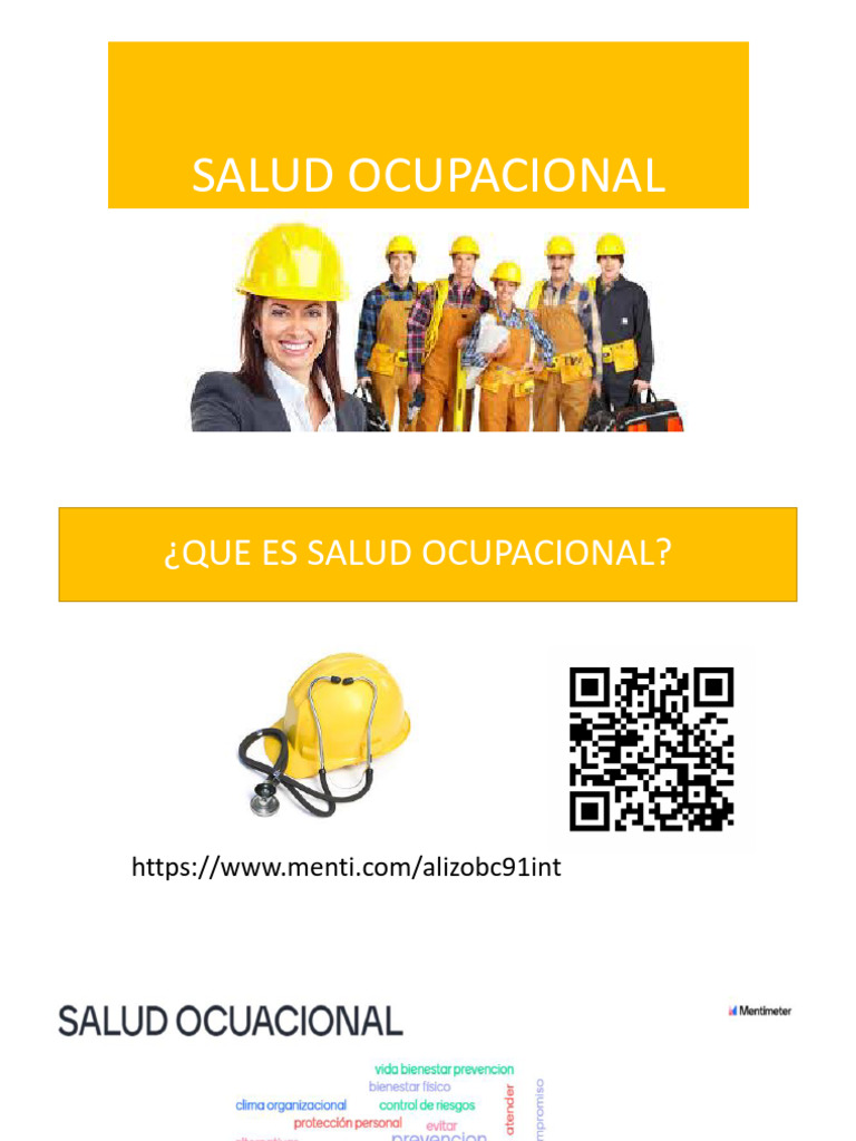 Salud Ocupacional | Descargar gratis PDF | Seguridad y salud ocupacional