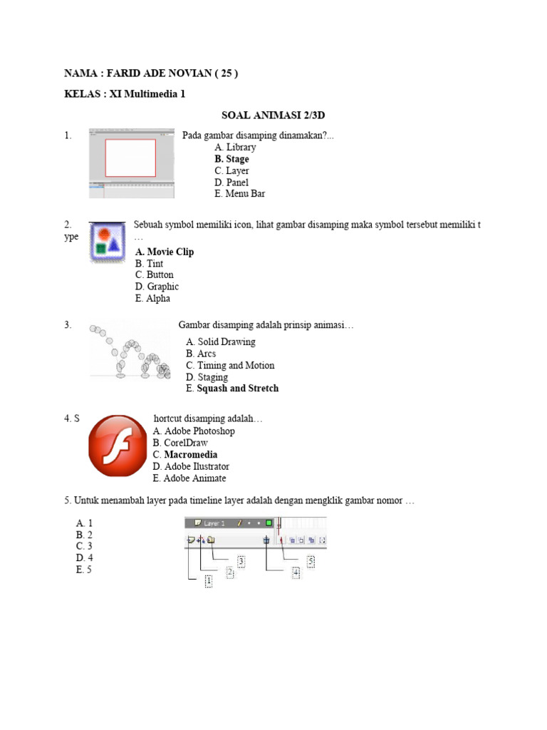 Soal Animasi 1 | PDF