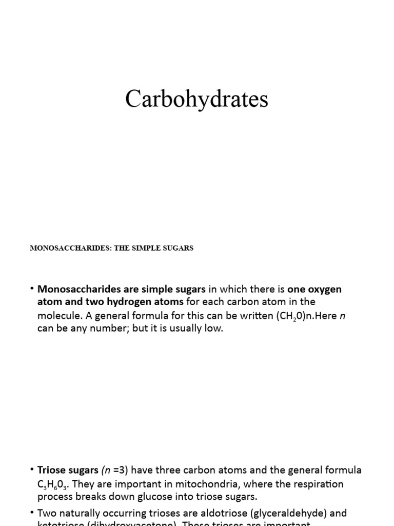 Overview of Carbohydrate Structures | PDF | Technology & Engineering