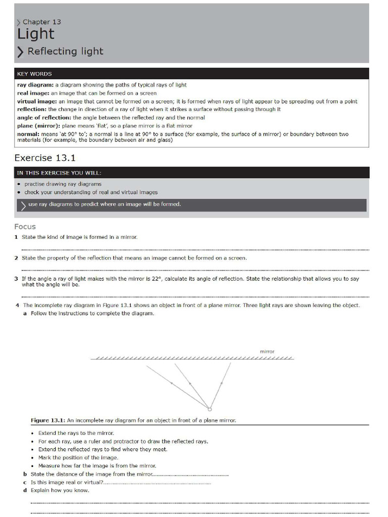 Workbook Physics Chapter13 | PDF