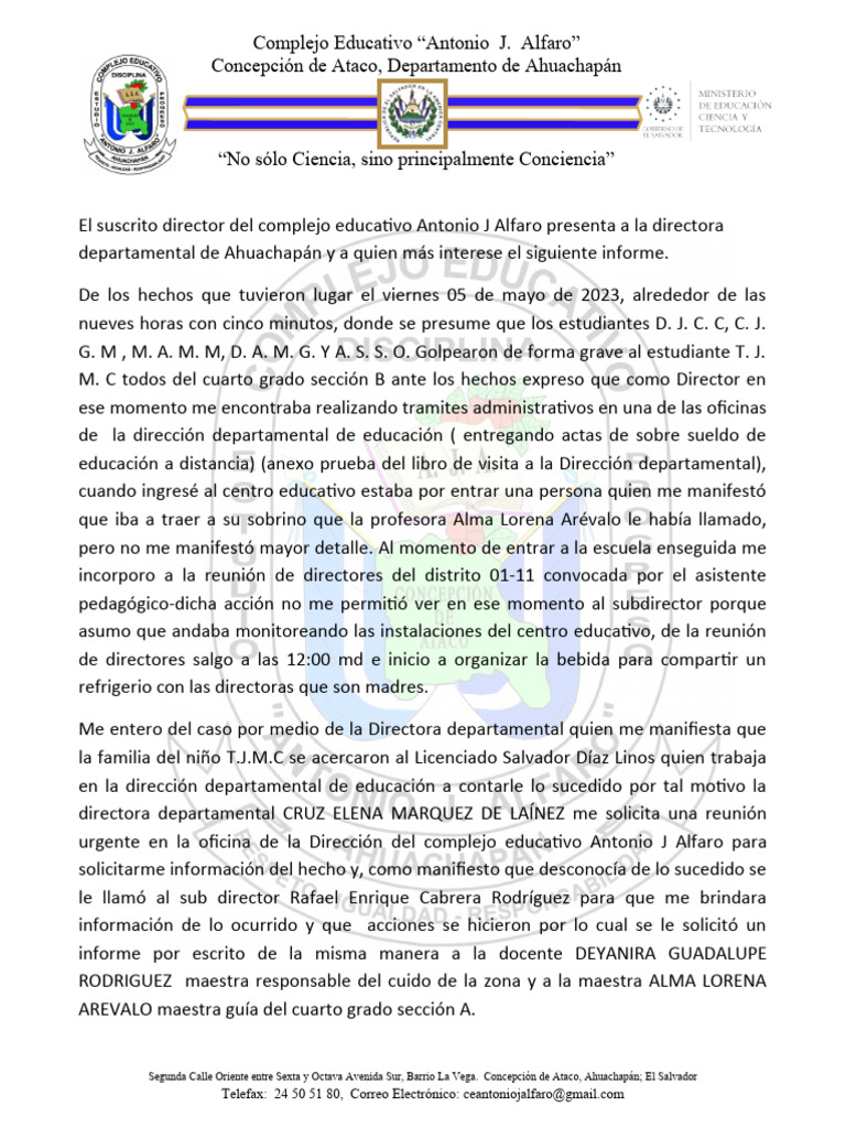 Modelo de Acta | PDF