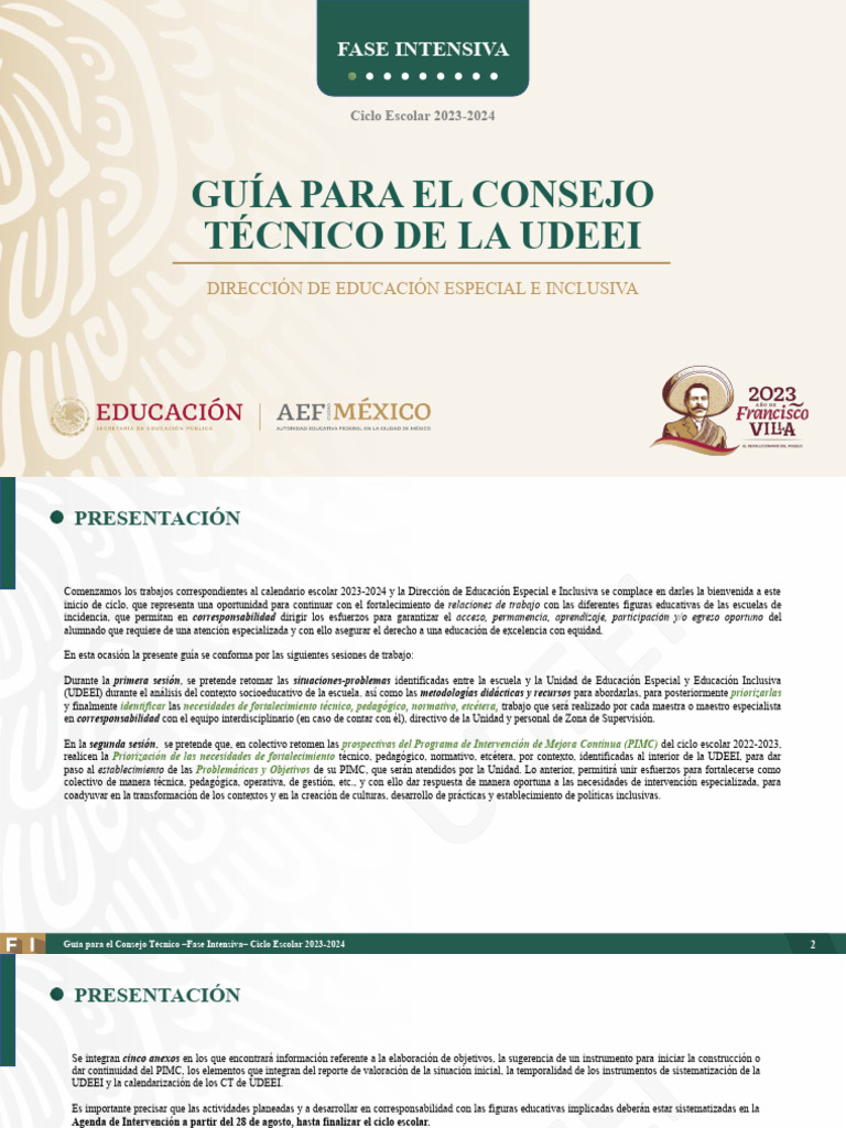 CT-UDEEI-FASE INTENSIVA-23-24 Presentación Con CRO 15.gosto.2023 | PDF ...