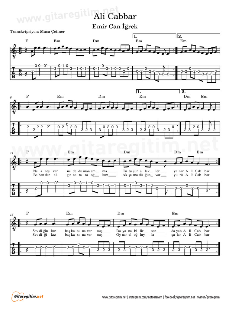 Ali Cabbar Nota | PDF