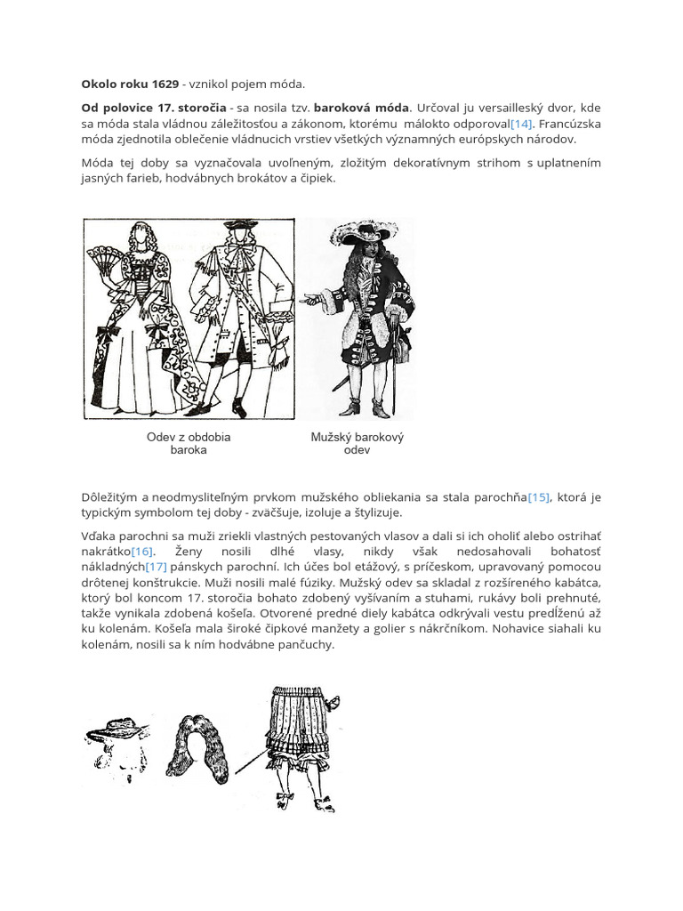 Baroková Móda | PDF
