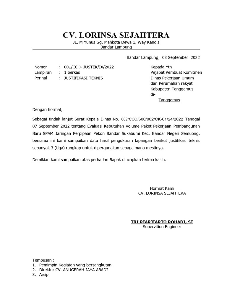 6 Penyampaian Justek | PDF