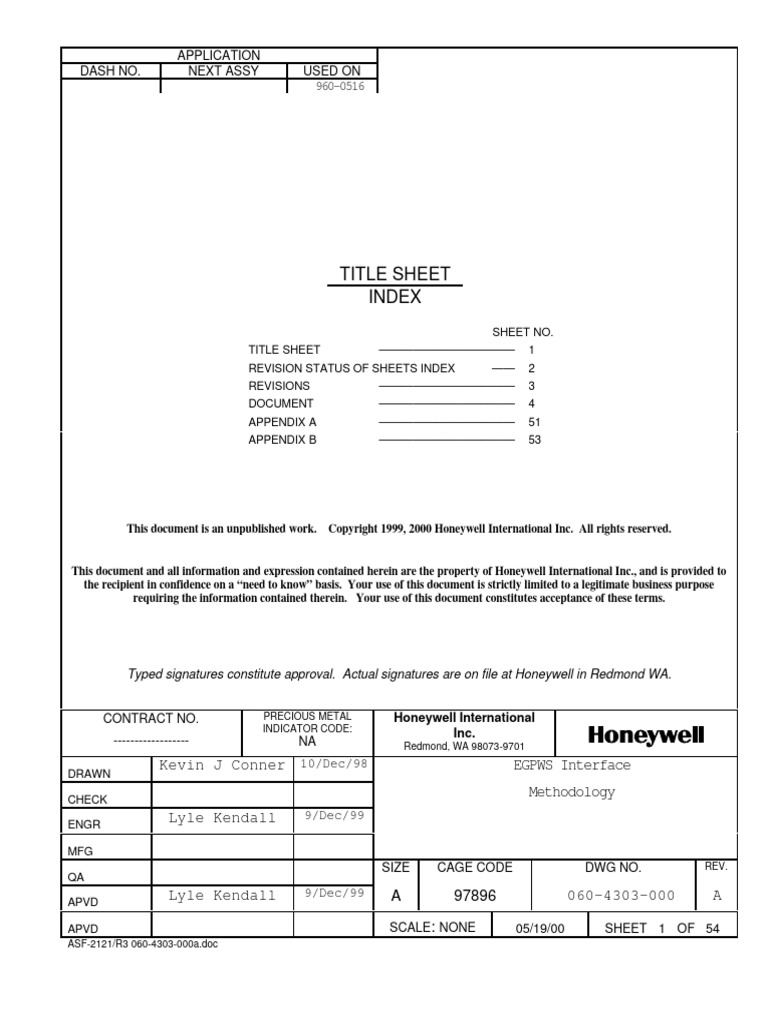 Title Sheet Index: Application Dash No. Next Assy Used On 960-0516 ...