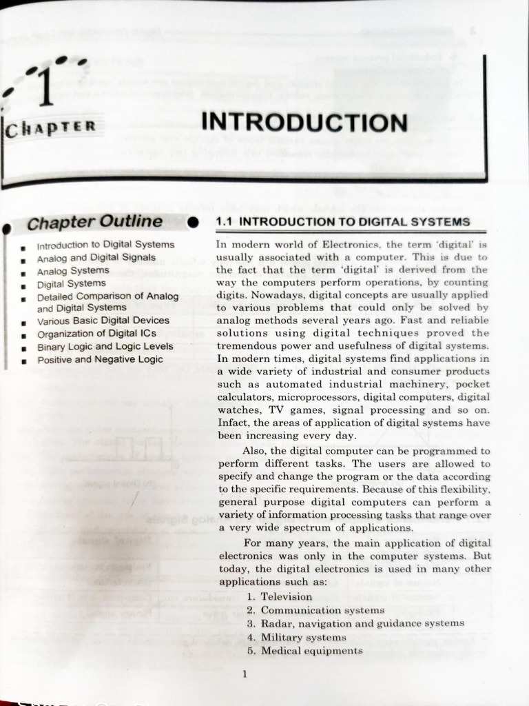 Digital 1 and 2 Half Chapter | PDF