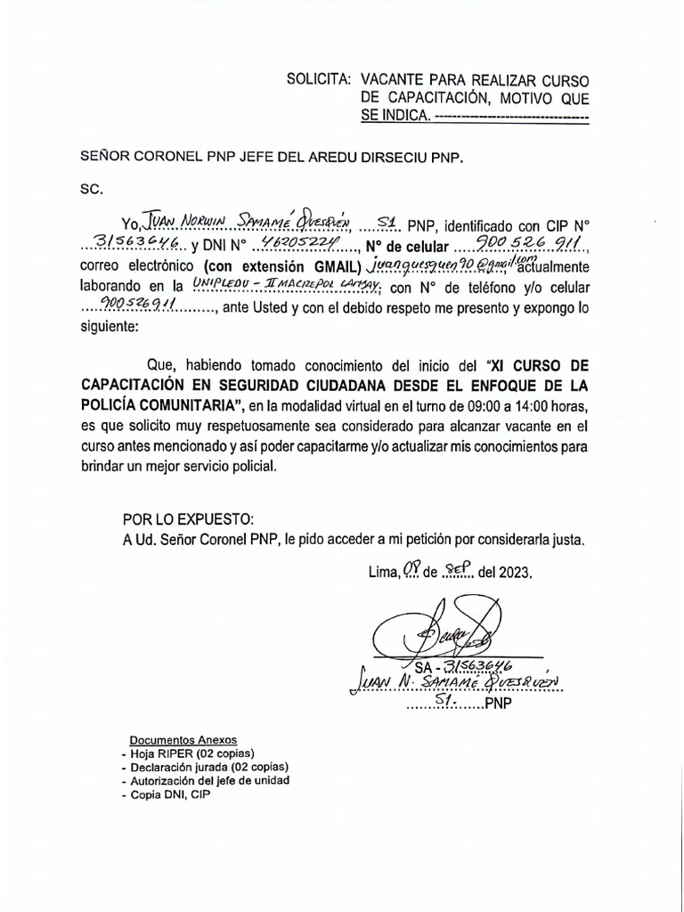 Curso Seg Ciu | PDF