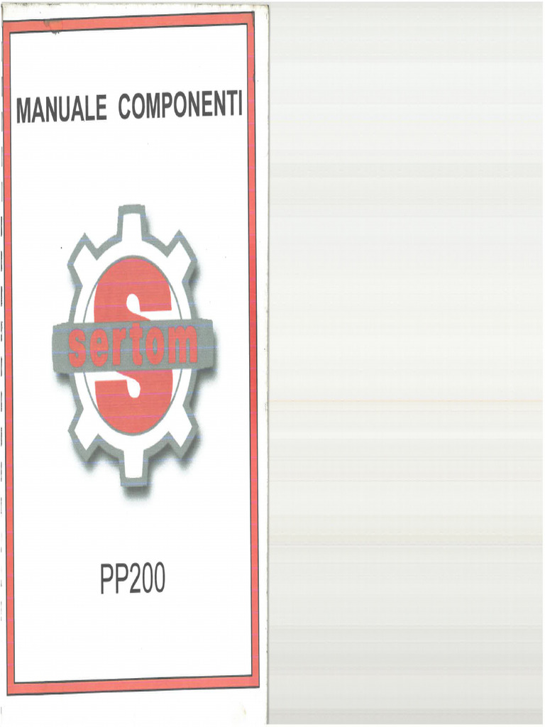 Sertom PP200 Manual de Componentes | PDF