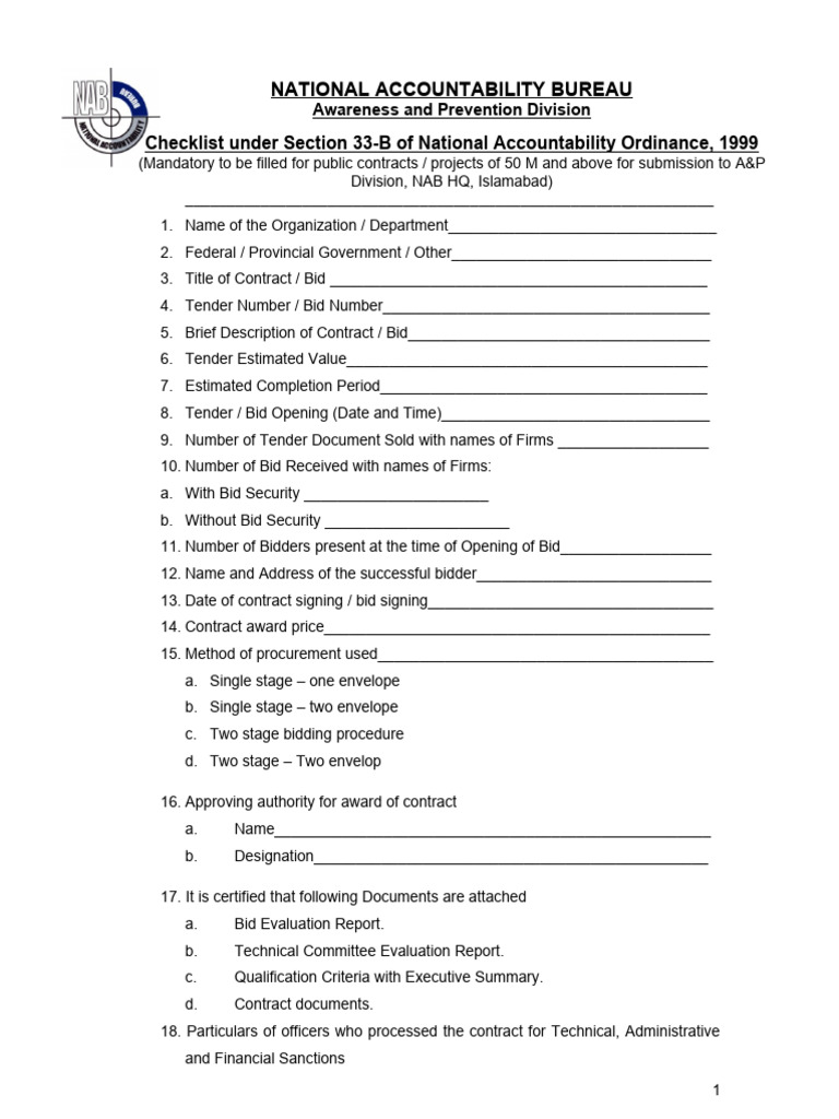 Revised Contract Evaluation Form | PDF