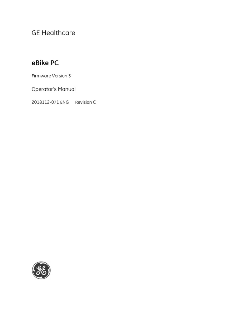 eBike PC Firmware Version 3 Manual | PDF | Medical Device | Safety