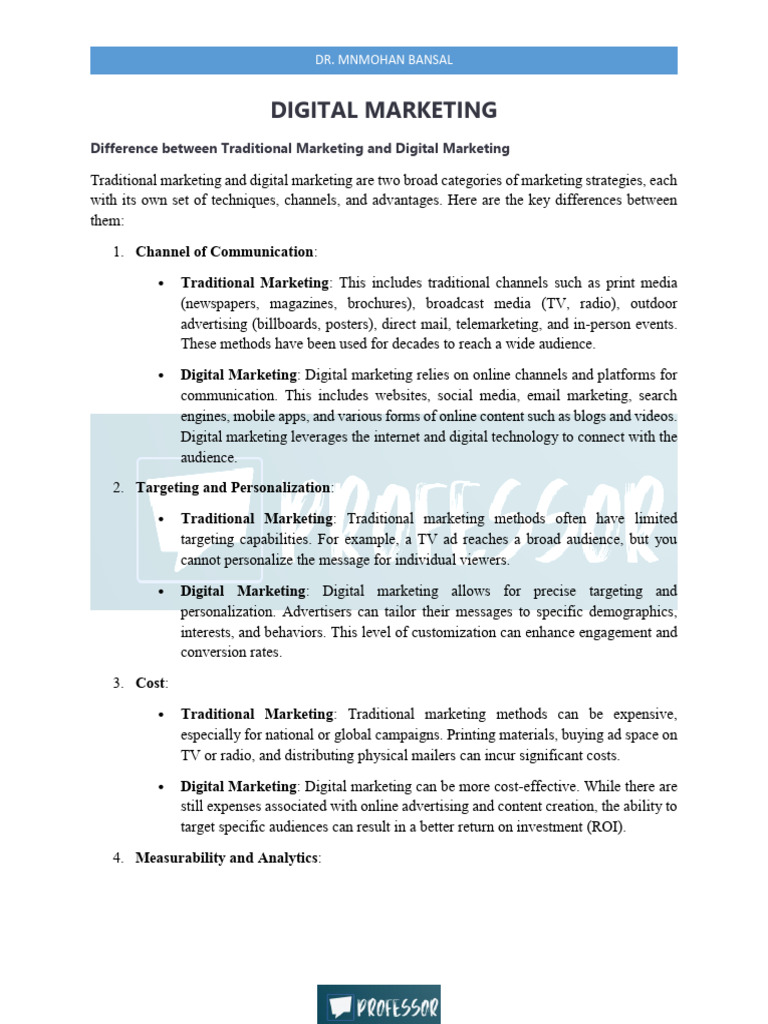 Unit 2 Digital Marketing | PDF