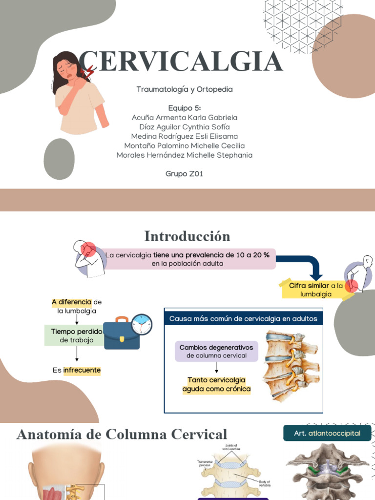 Cervical Gia | PDF | Médula espinal | Dolor