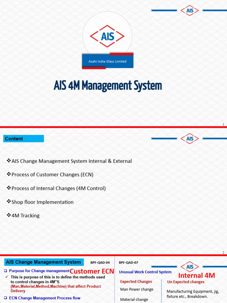 4M Change Management System | Download Free PDF | Business | Business ...