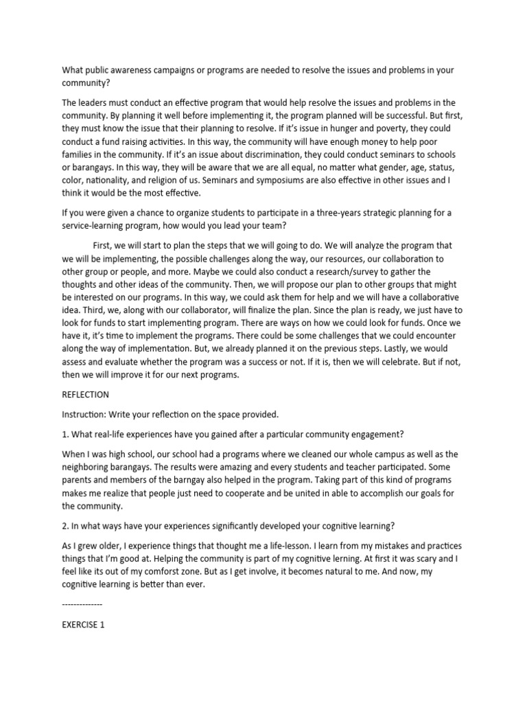 What Public Awareness Campaigns or Programs Are Needed To Resolve The ...