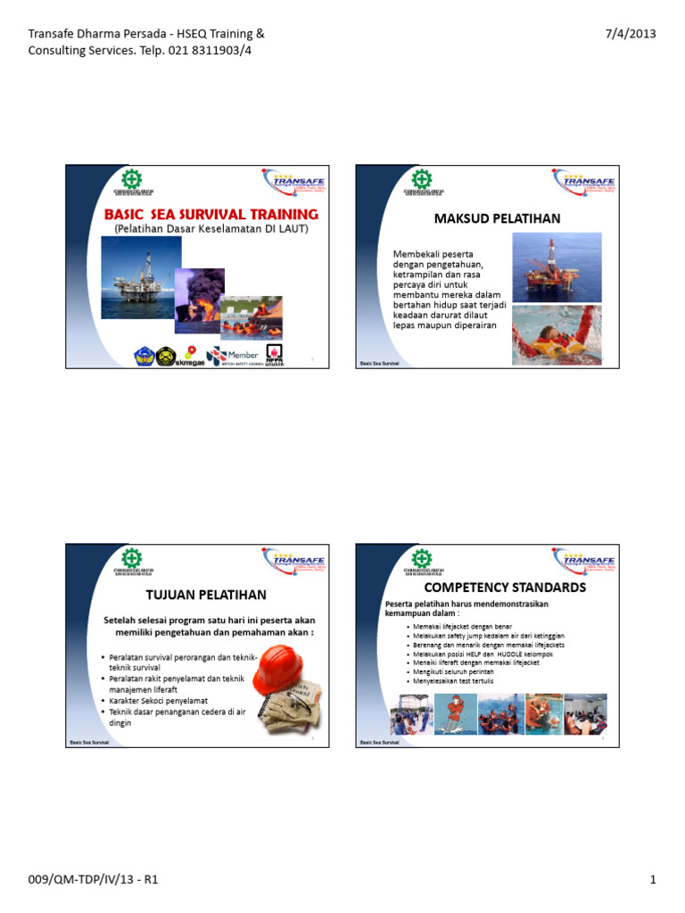 Modul Training Basic Safety Training | PDF