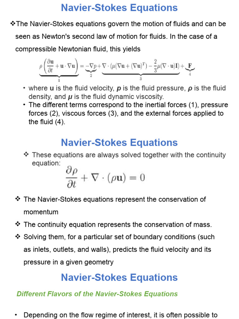 Navier Stokes Equation Lecture | Download Free PDF | Fluid Dynamics ...