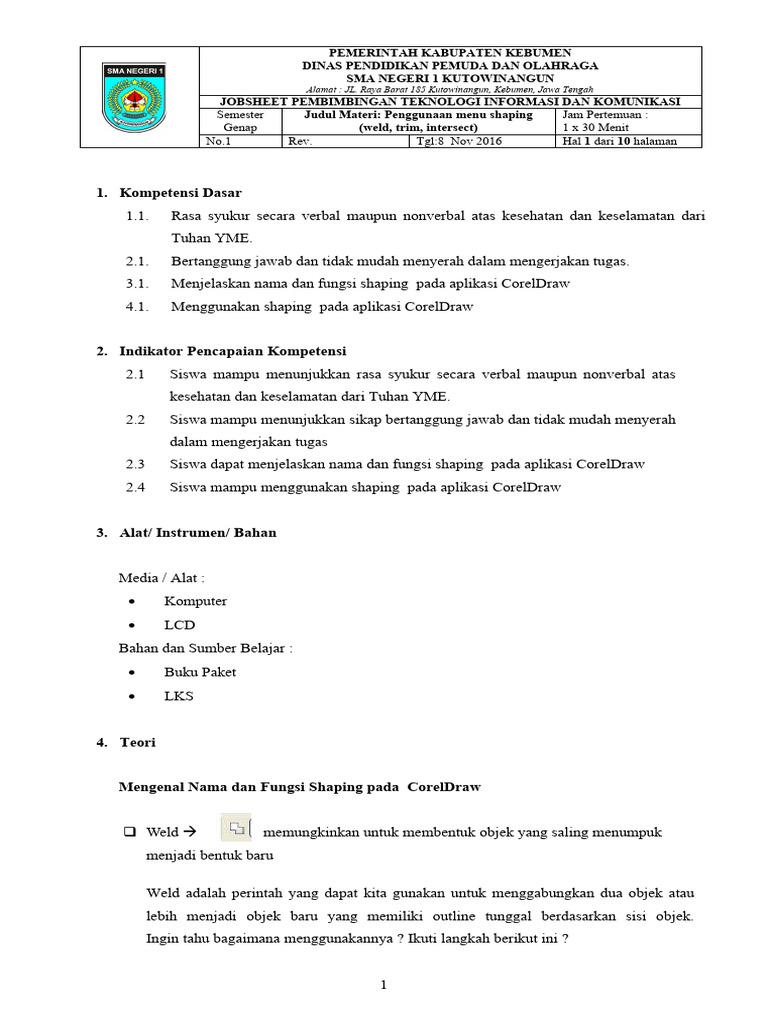 Job Sheet Shaping | PDF | Karier & Perkembangan