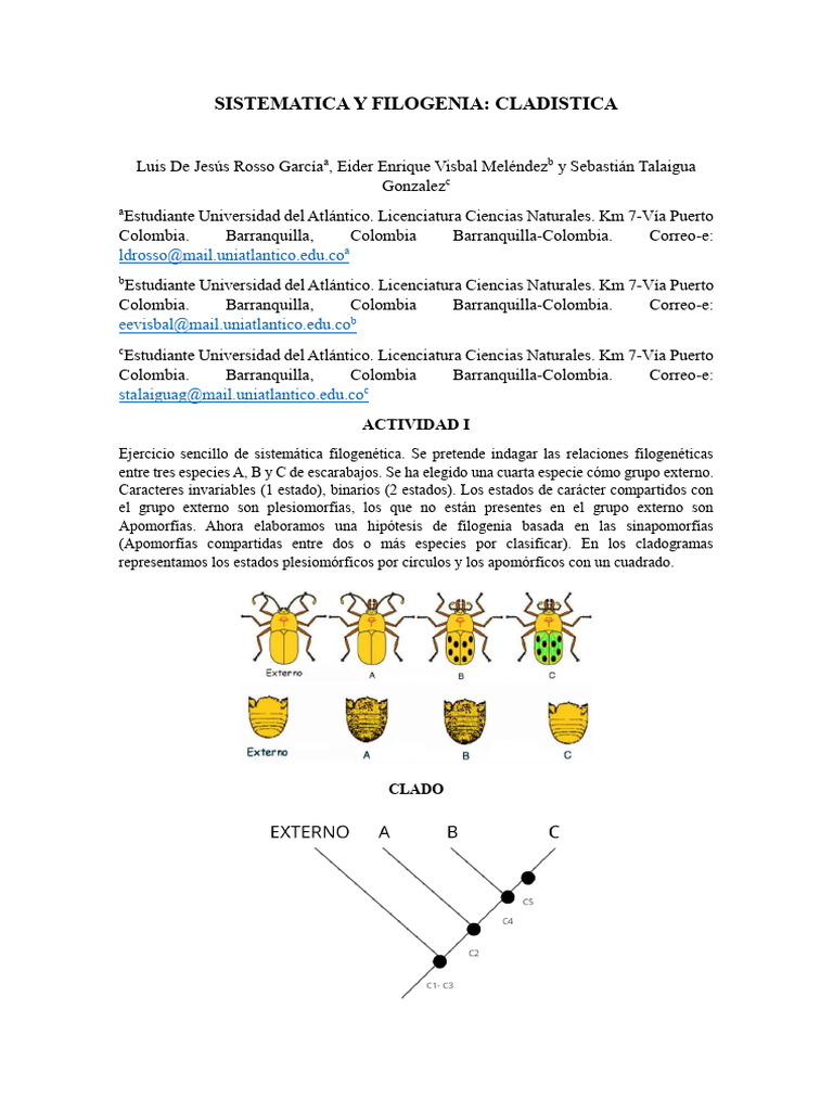 Sistematica y Filogenia | PDF | Ciencia y matemáticas
