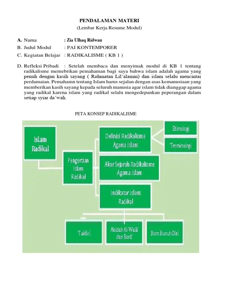 Pemahaman Radikalisme dalam Islam | PDF