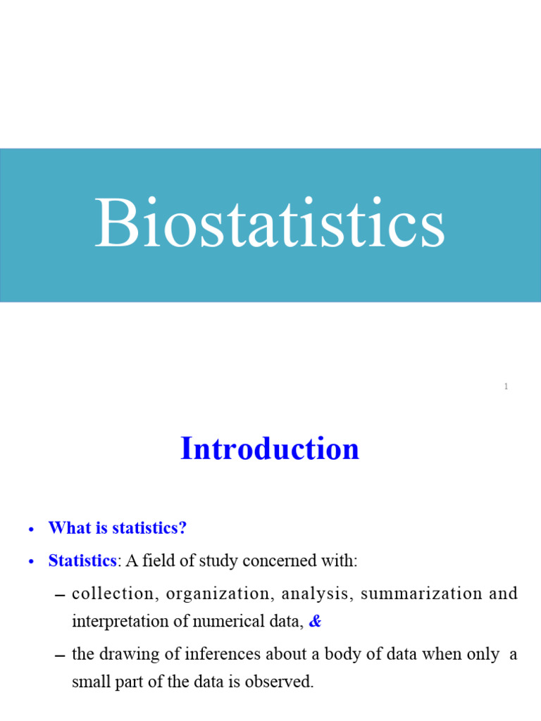 SPH 2 Lecture - 1 Introduction and Data | PDF | Statistics | Focus Group