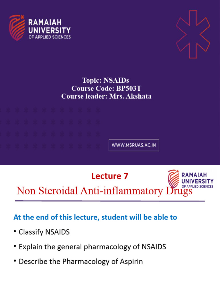 BP503T - 15 Nsaids | PDF | Nonsteroidal Anti Inflammatory Drug | Aspirin