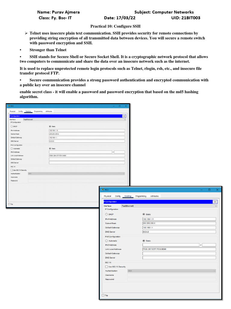 CN - Practical 10 | PDF | Technology & Engineering