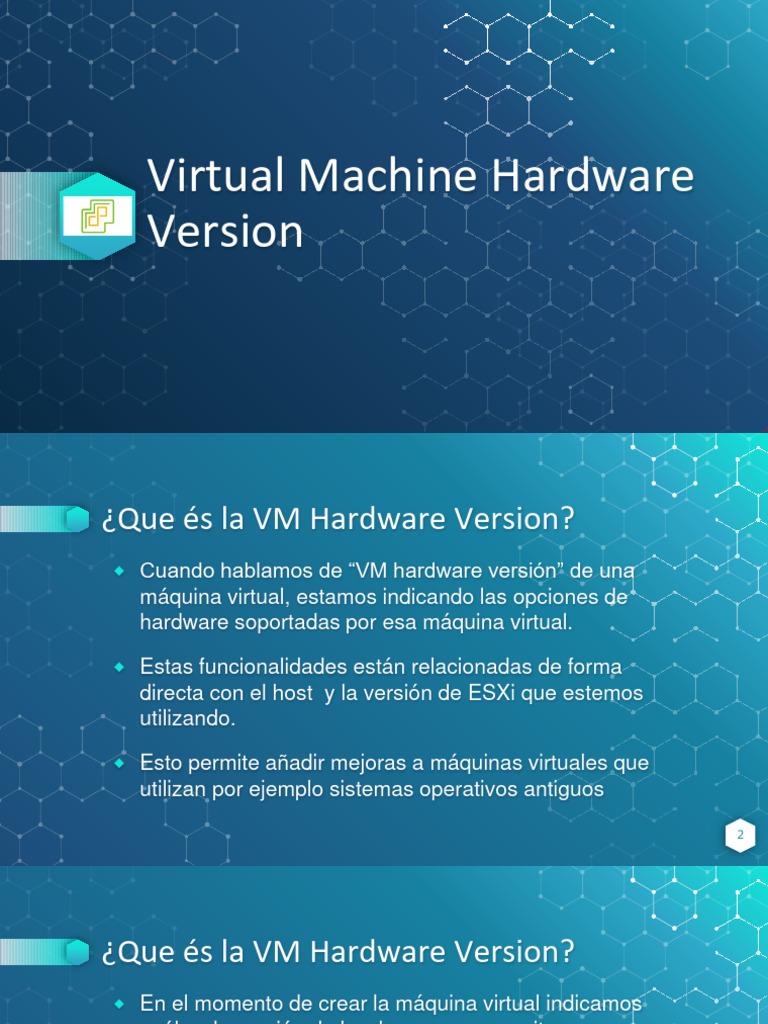 Virtual-Hardware-Version Vware | PDF | Máquina virtual | Hardware de la computadora
