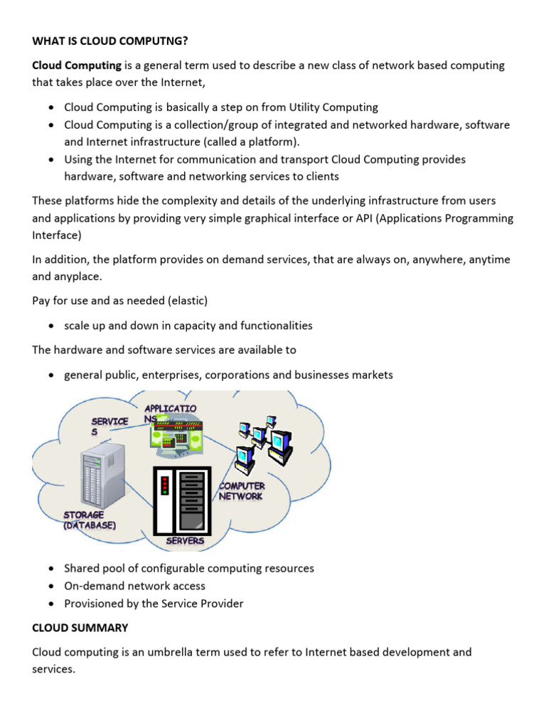 What Is Cloud Computng Pdf