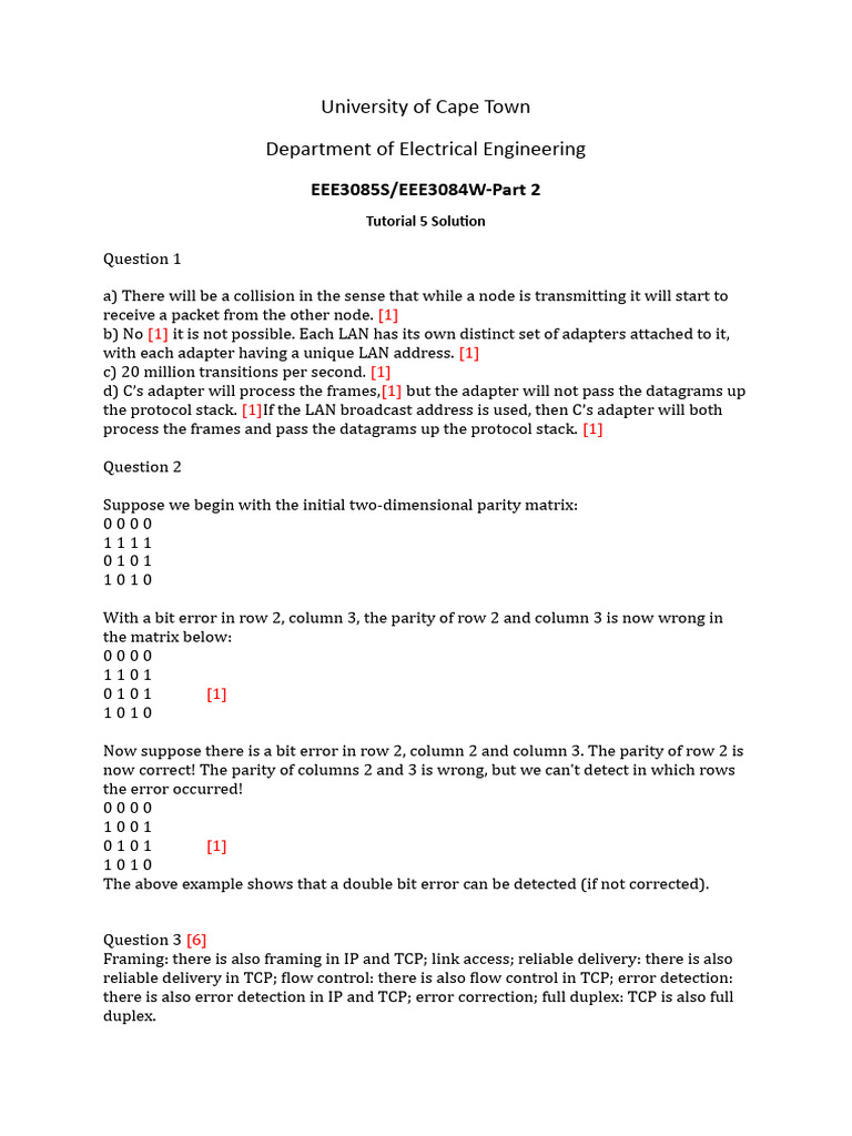 Tutorial 5 Solution MS | PDF | Internet Protocols | Transmission Control Protocol