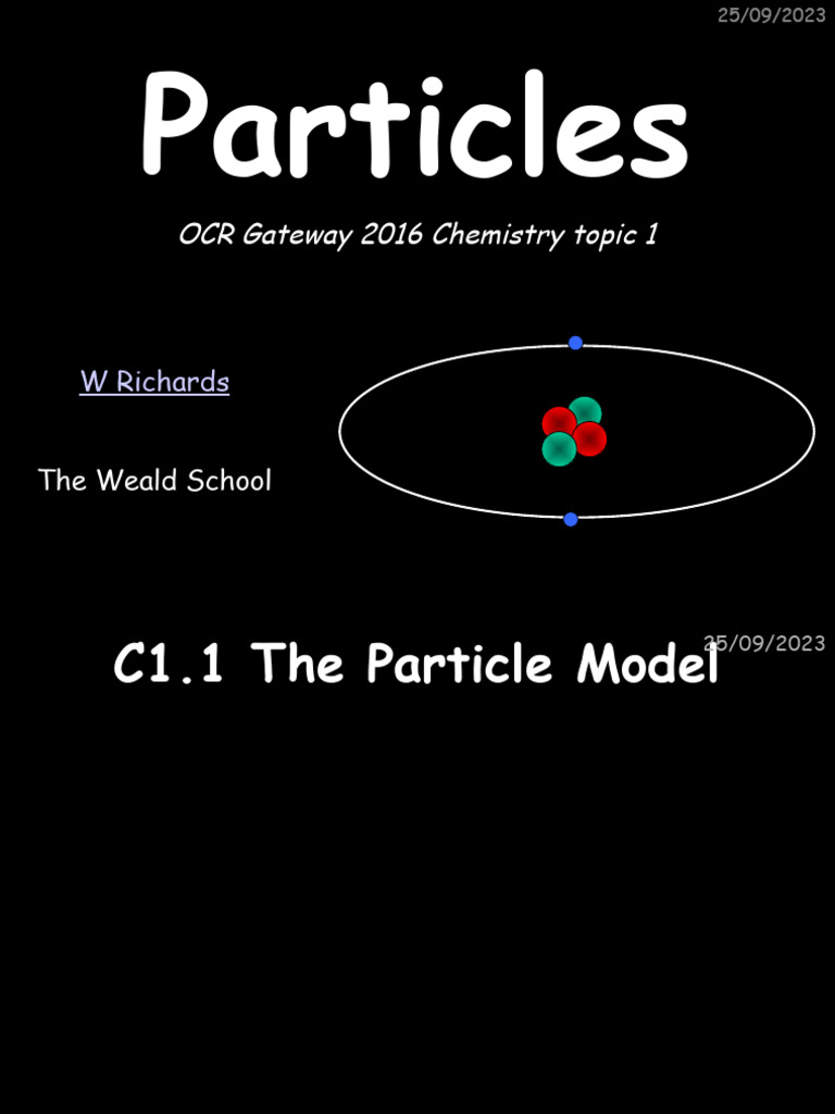 C1 Particles | PDF | Atoms | Proton