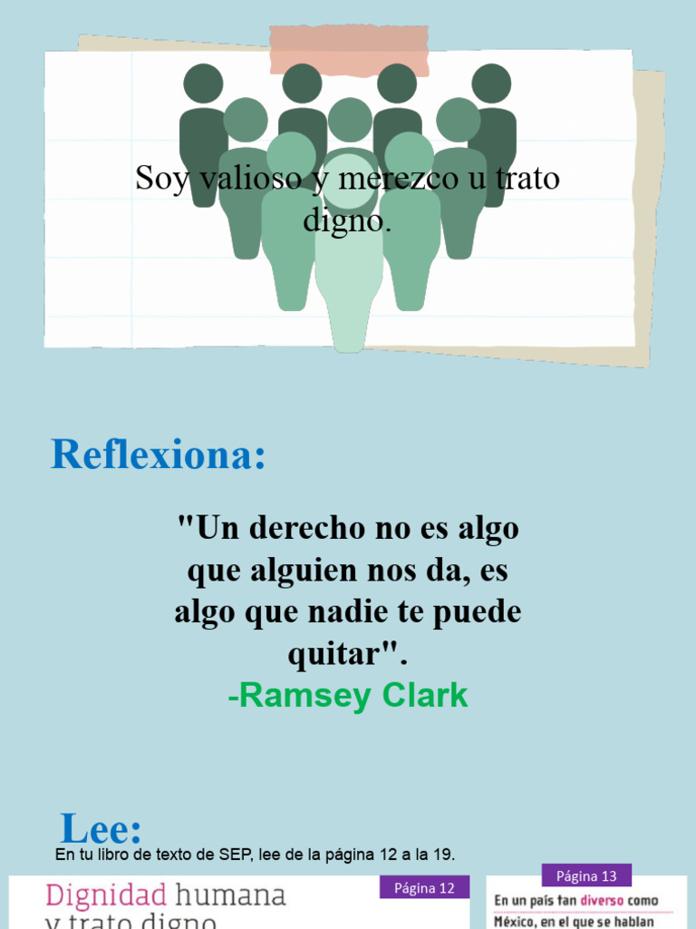 Soy Valioso y Merezco Un Trato Digno | PDF