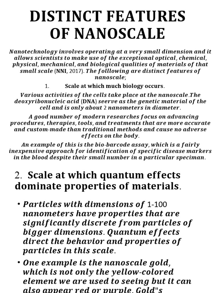 Science Nano Scale | PDF