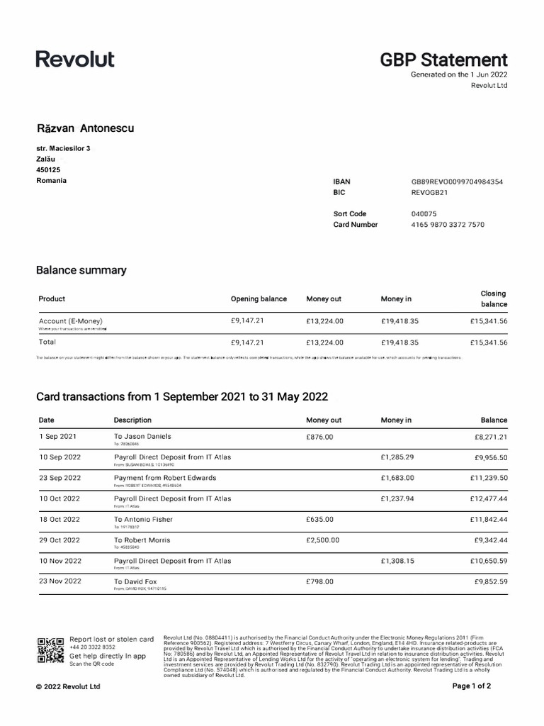 Revolut Benedikt Kandel111 | PDF