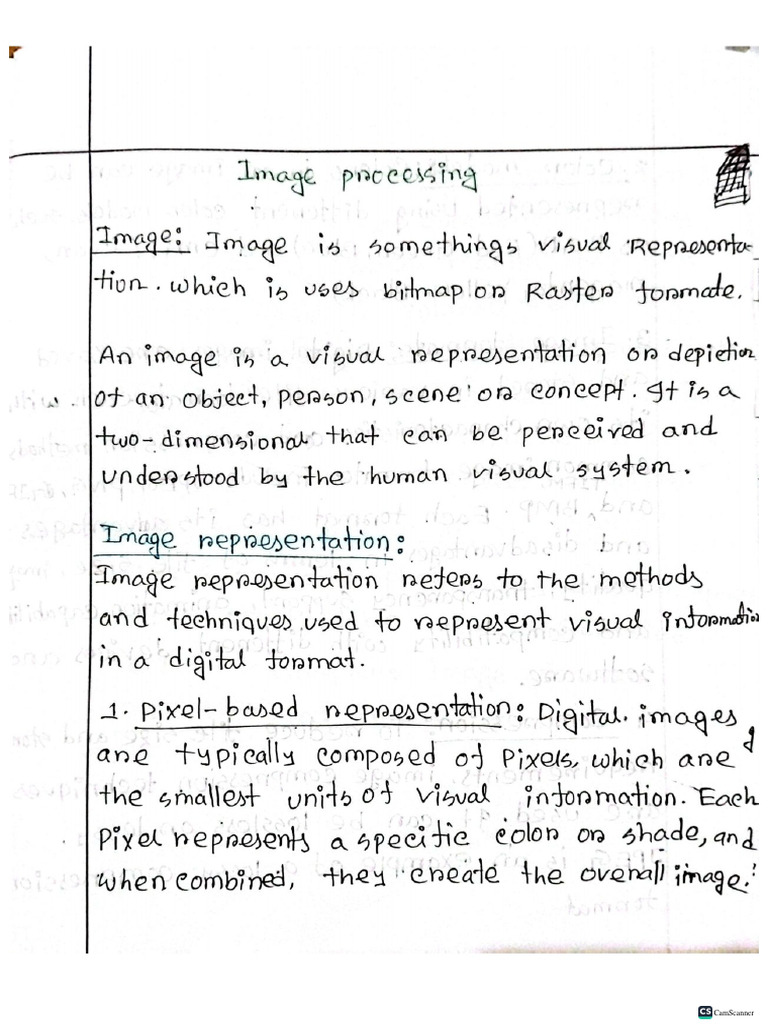 Digital Image Processing Note | PDF