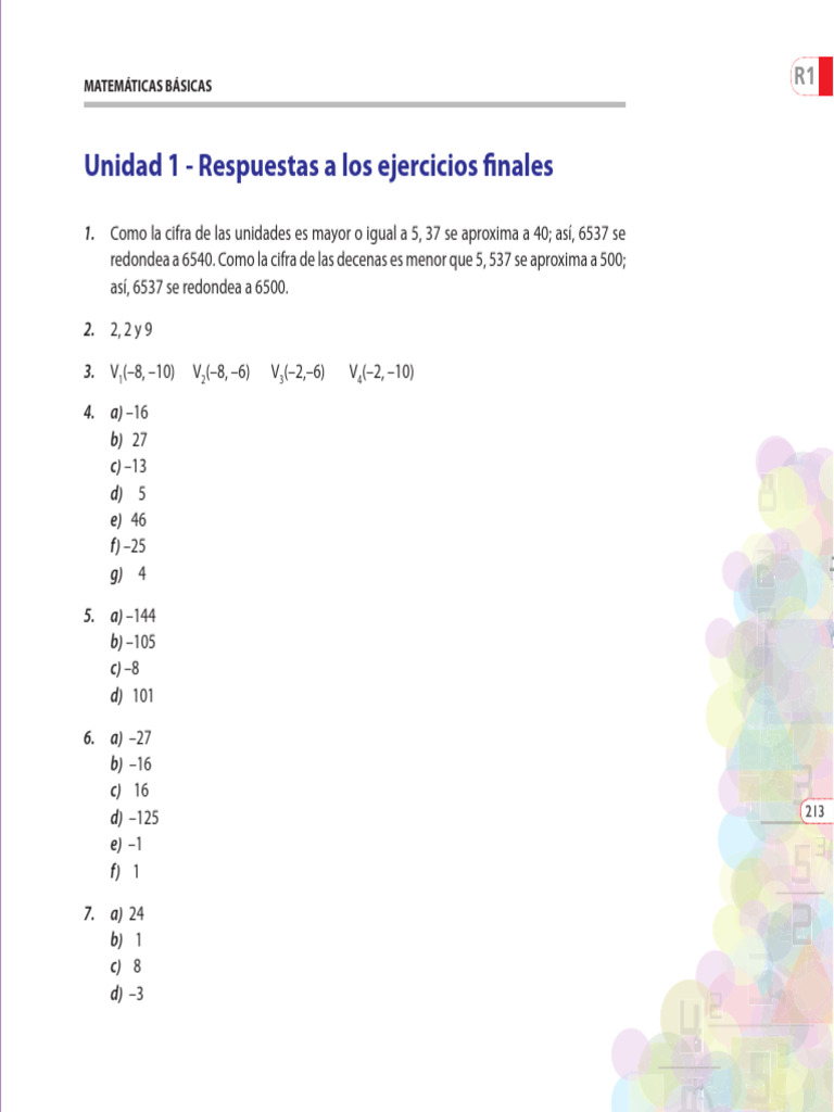 Unidad 1 - Respuestas A Los Ejercicios Finales | PDF