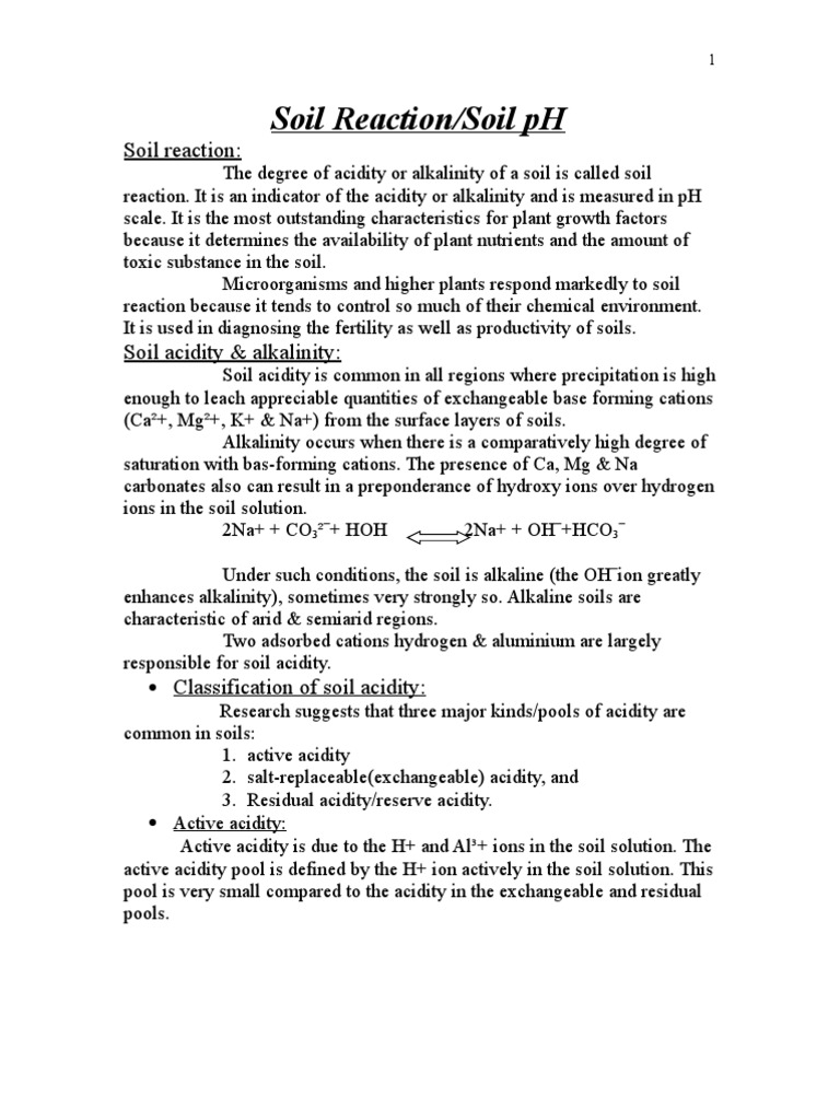 Soil Reaction | PDF