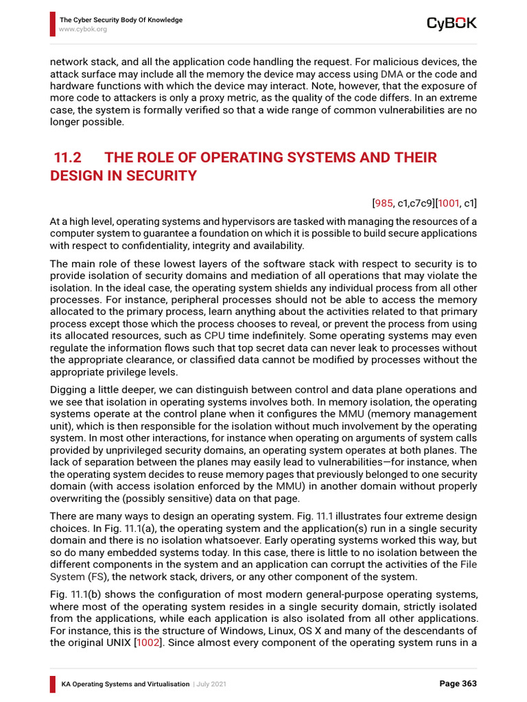 CyBOK v1.1.0-3 | PDF | Operating System | Computer Access Control