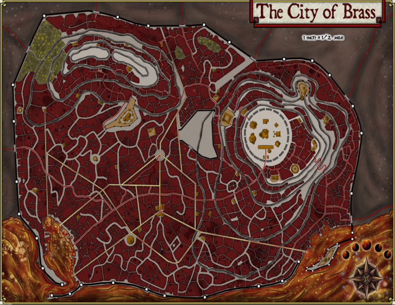 City of Brass Map No Labels | PDF