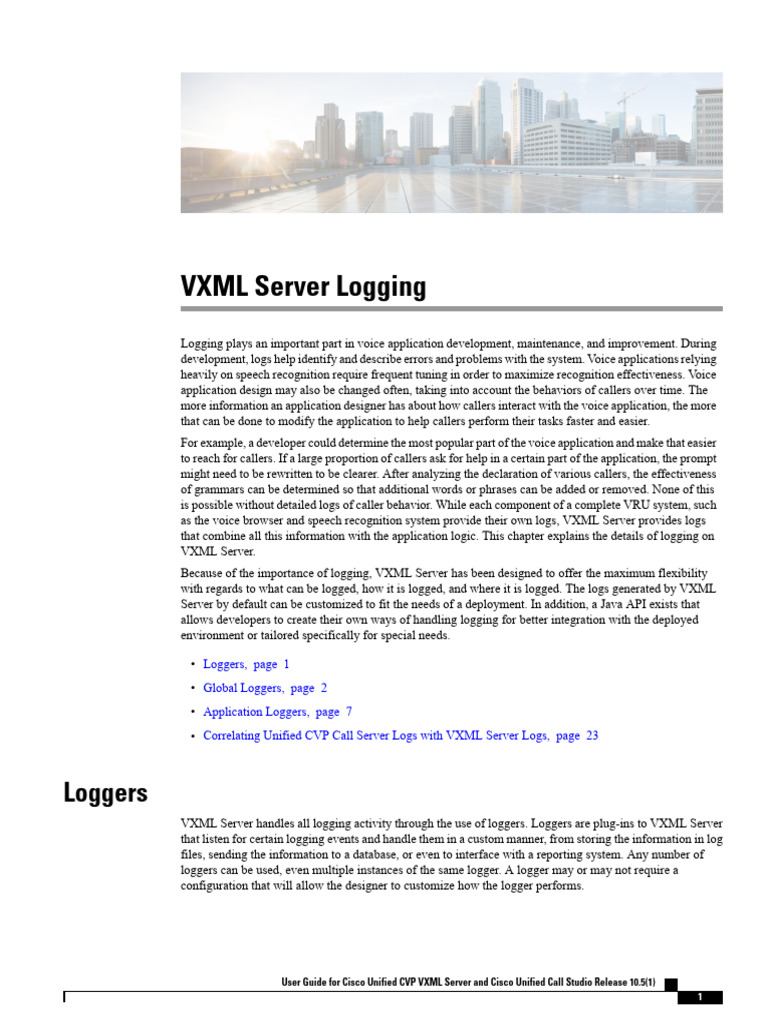 VXML Server Logging | PDF