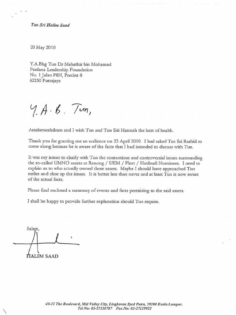 Halim Saad Umno Assets | PDF