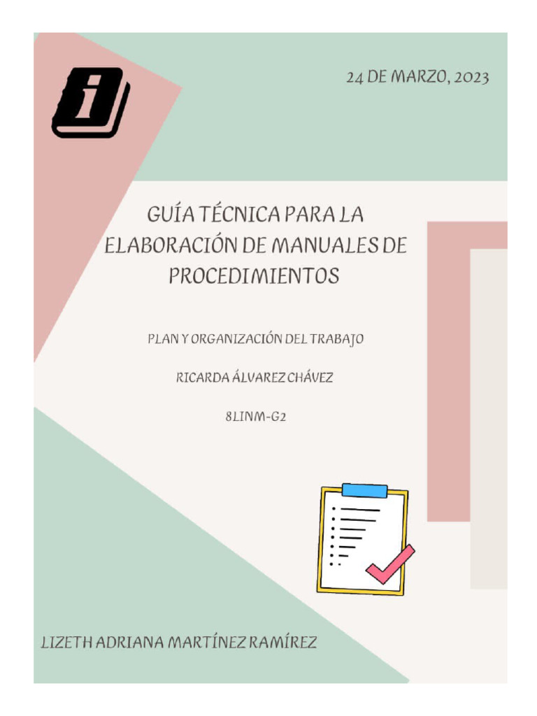 Guía para Elaborar Un Manual de Procedimiento | PDF | Información ...